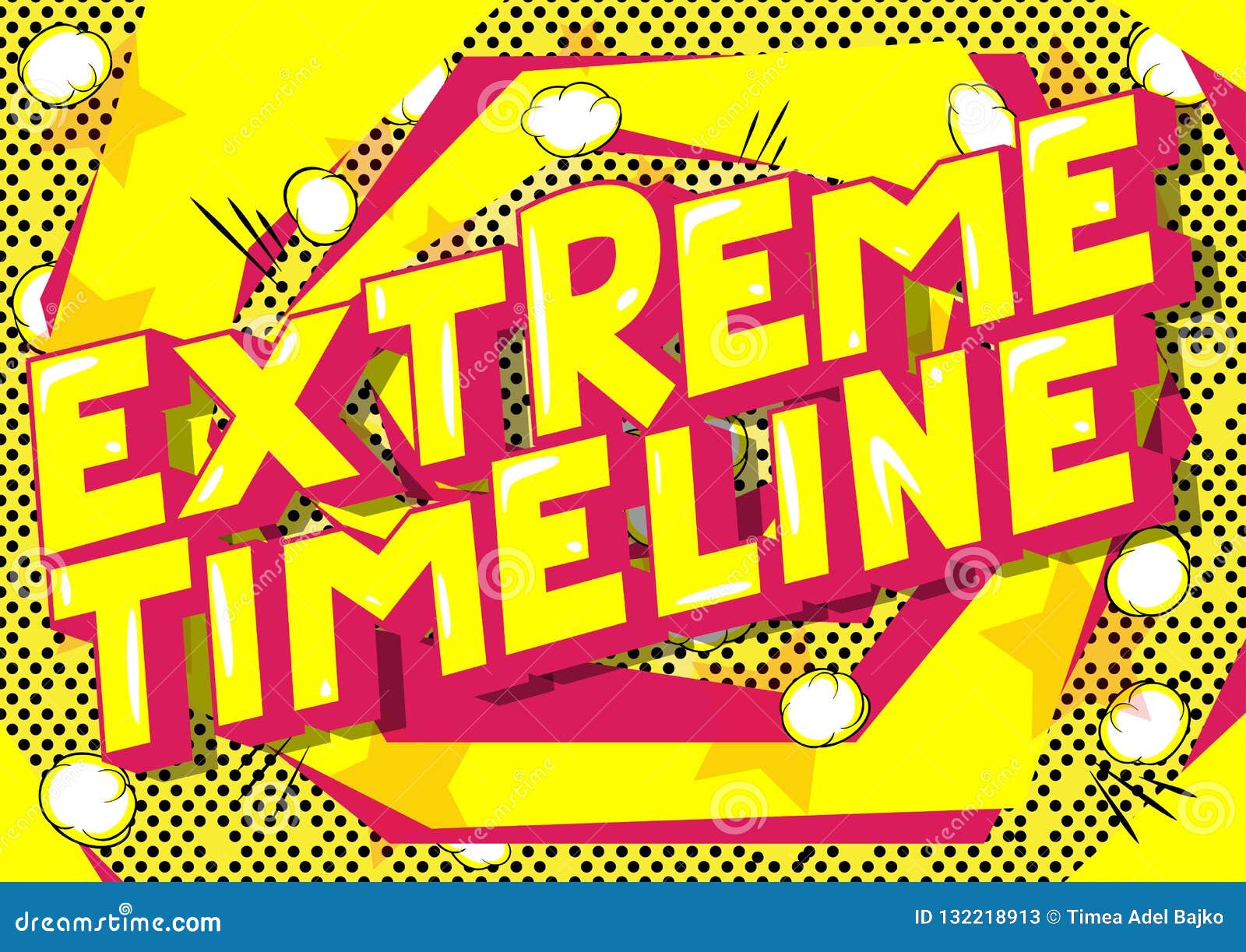 Extreme Timeline - Comic Book Style Words Stock Vector - Illustration ...