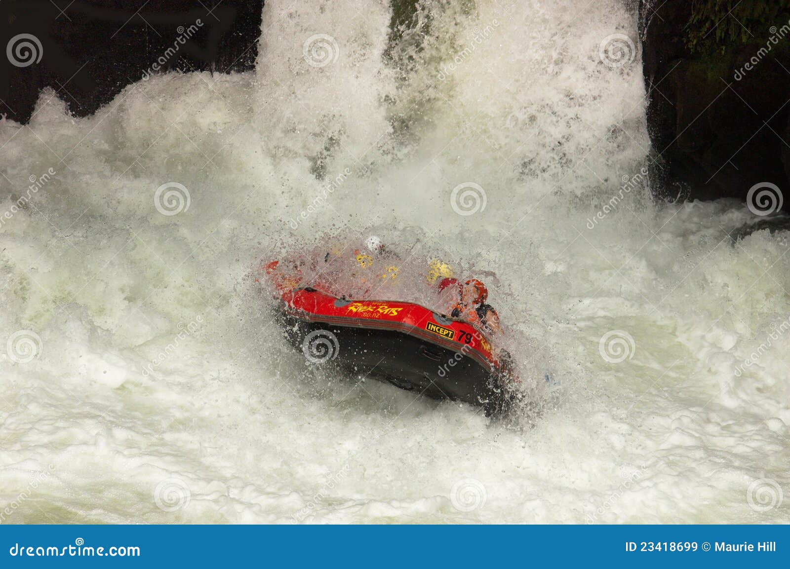 Extreme Whitewater Rafting editorial stock image. Image of whitewater ...