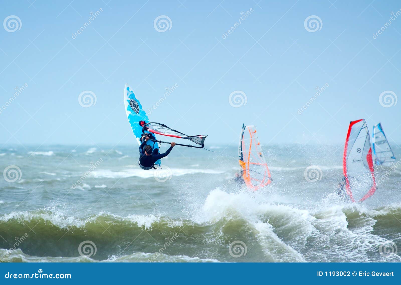 Extreme windsurfing stock photo. Image of extreme, airborne - 1193002