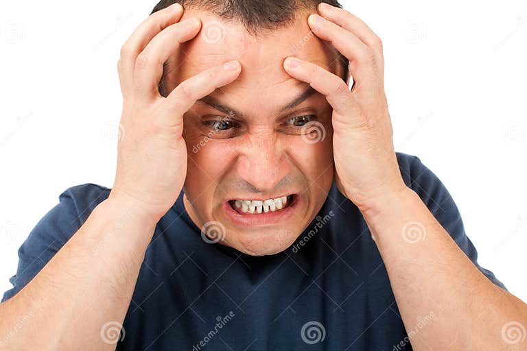 Extremely angry man stock photo. Image of problem, adult - 25319944