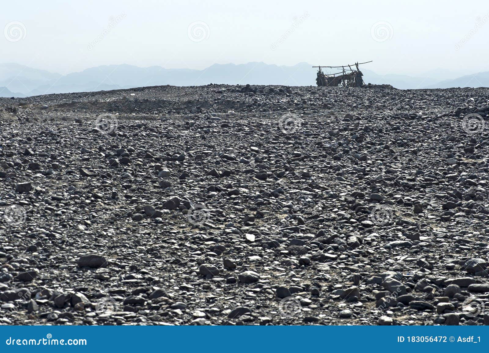 Extremely Arid Stone Desert Stock Photo - Image of depression, afar ...