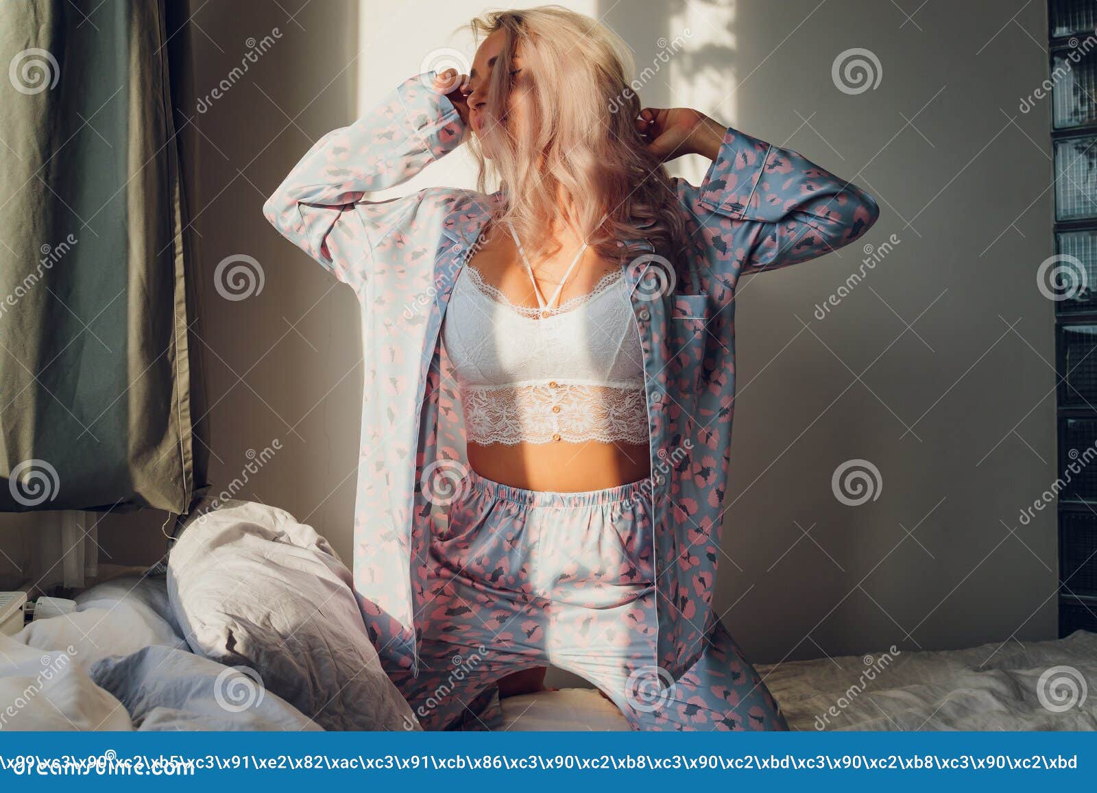 Extremely Beautiful And Young Adult Caucasian Woman With Honey Blonde