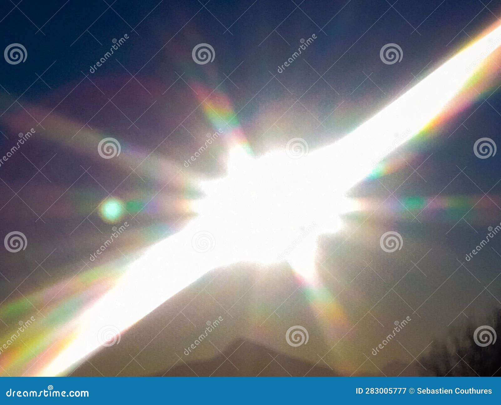 Extremely Bright, Intense and Blinding Sun Appearing To Explode ...