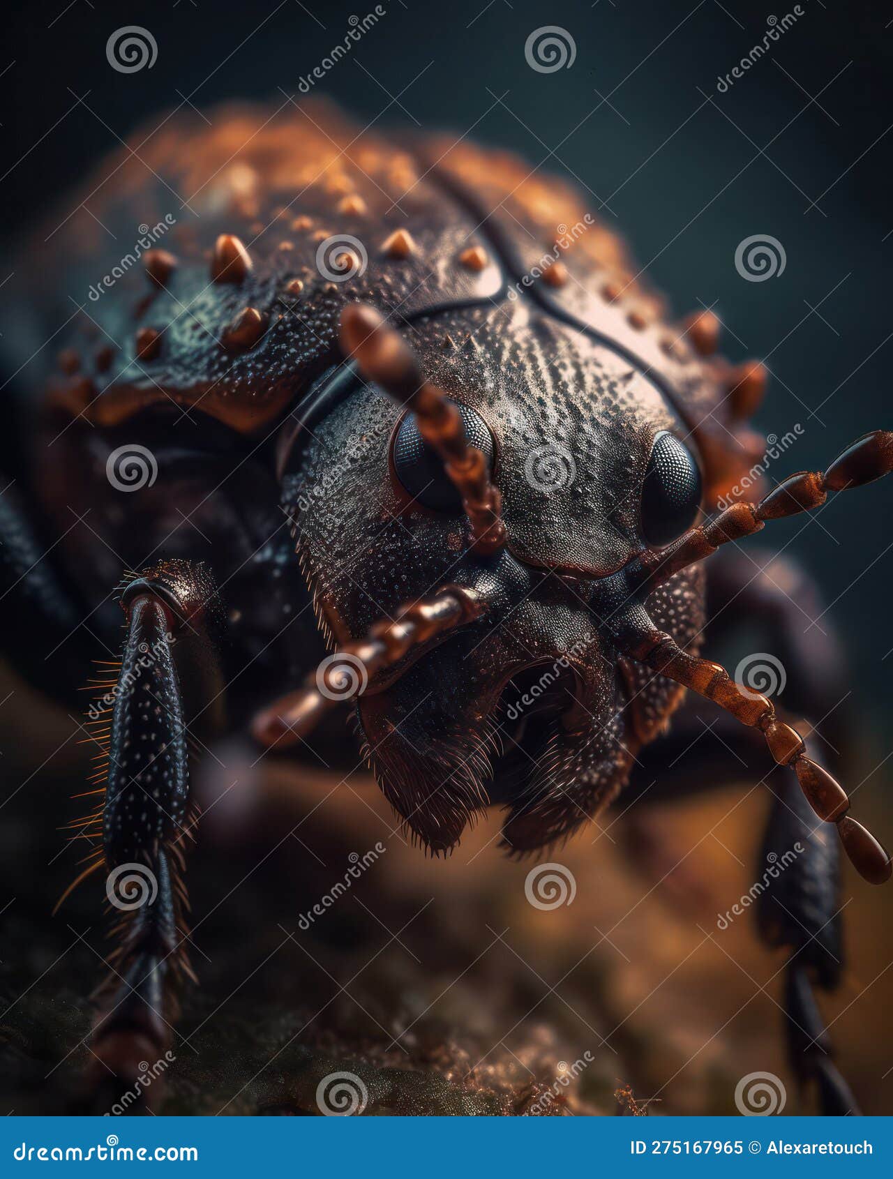 Extremely Clear and Detailed Image of the Head of an Unknown Insect ...