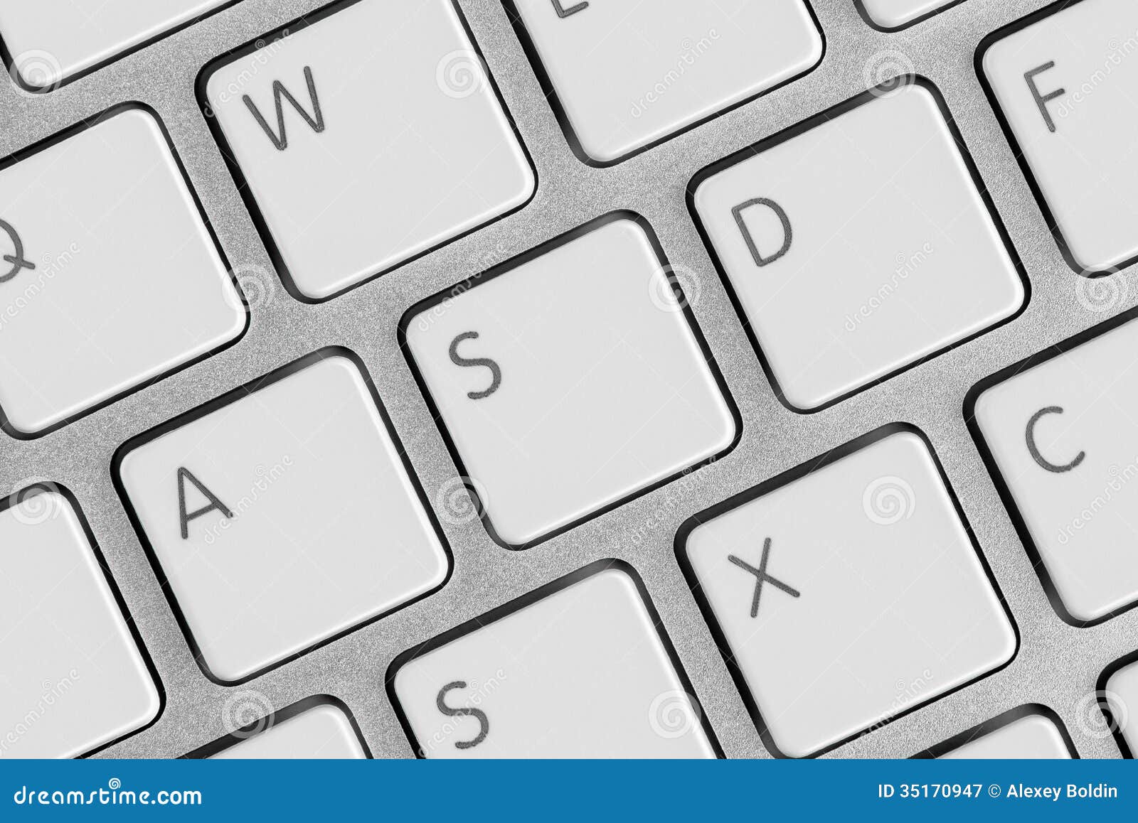 An Extremely Close-up Computer Keyboard Keys Stock Image - Image of ...