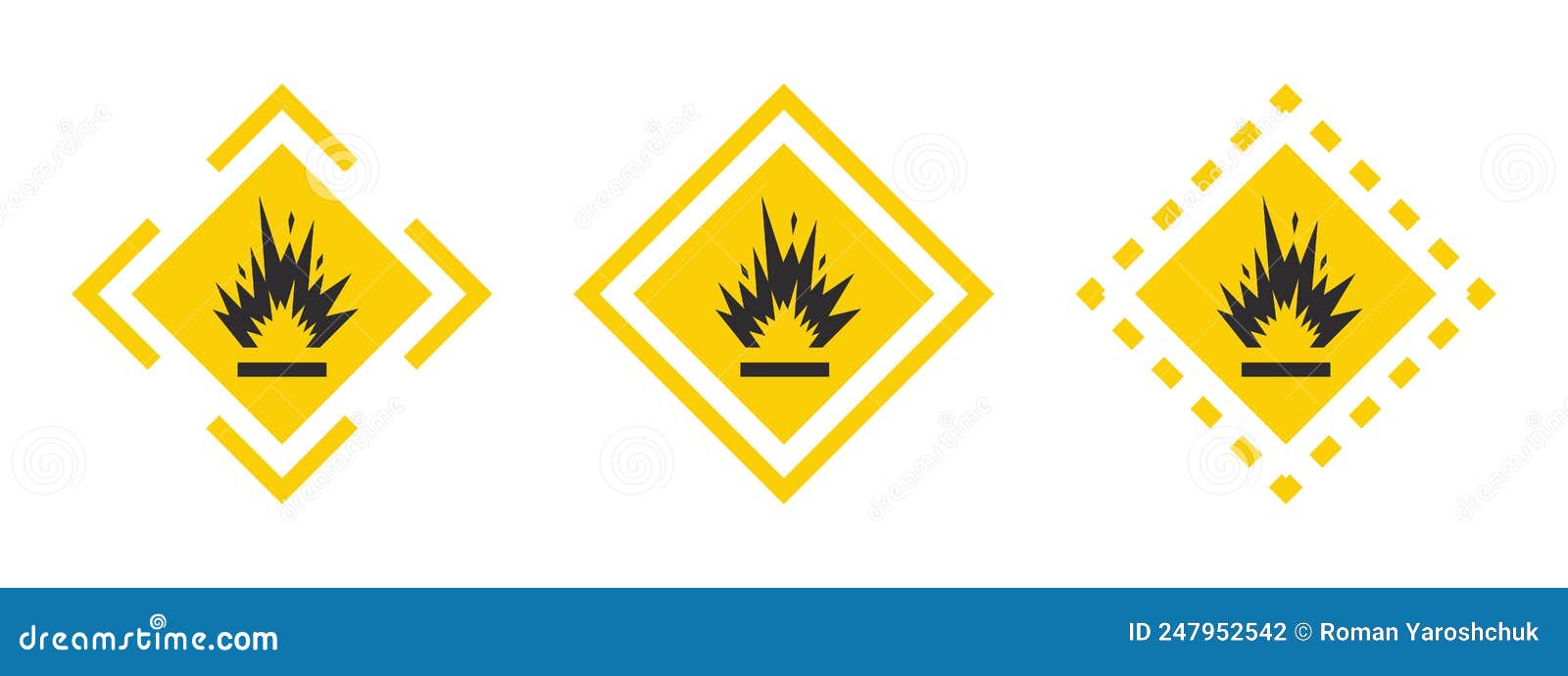 Extremely Explosive Materials. Caution Warning Sign Explosives Liquids ...