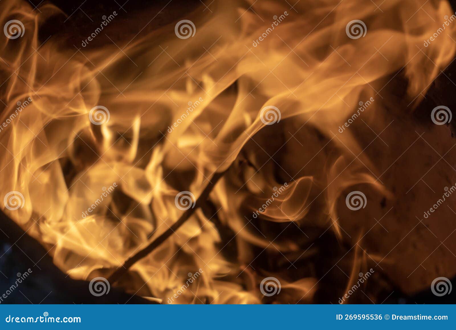 Extremely Hot Explosion with Sparks and Hot Smoke. Flame and Light ...