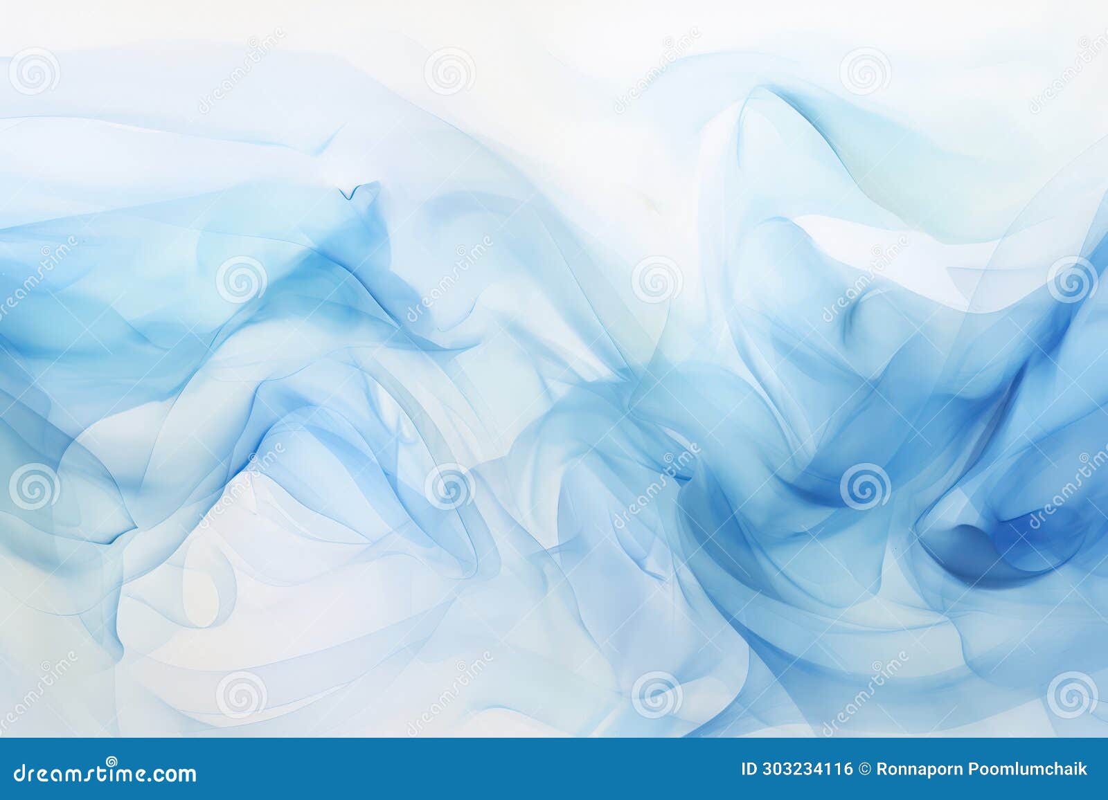 Extremely Light and Fluid, an Abstract Blue Watercolor Stock ...