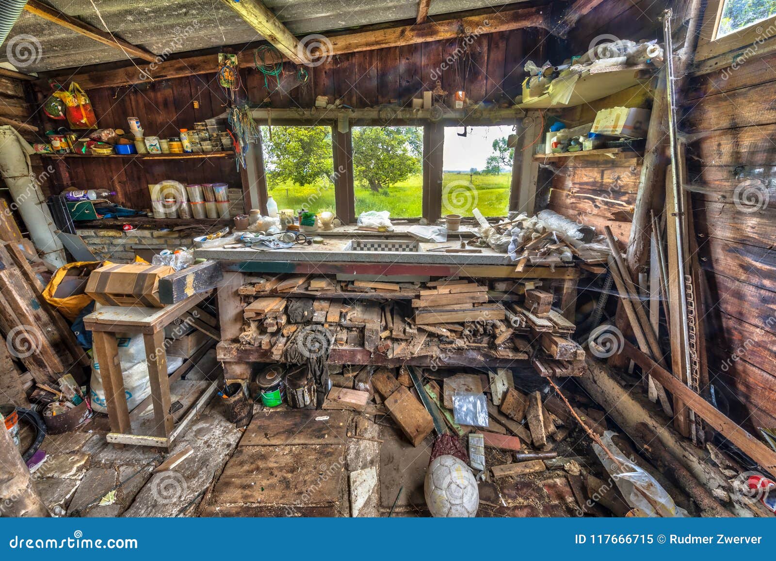 Extremely messy workbench stock image. Image of netherlands - 117666715