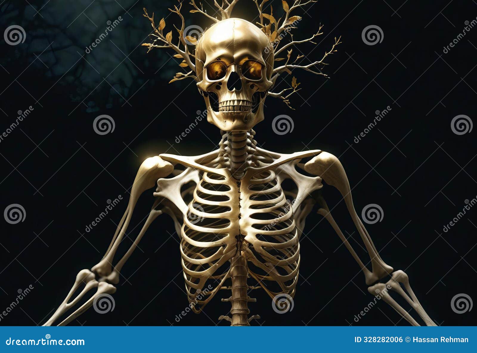 Extremely Realistic Photography of Tree, Dark Background Stock ...