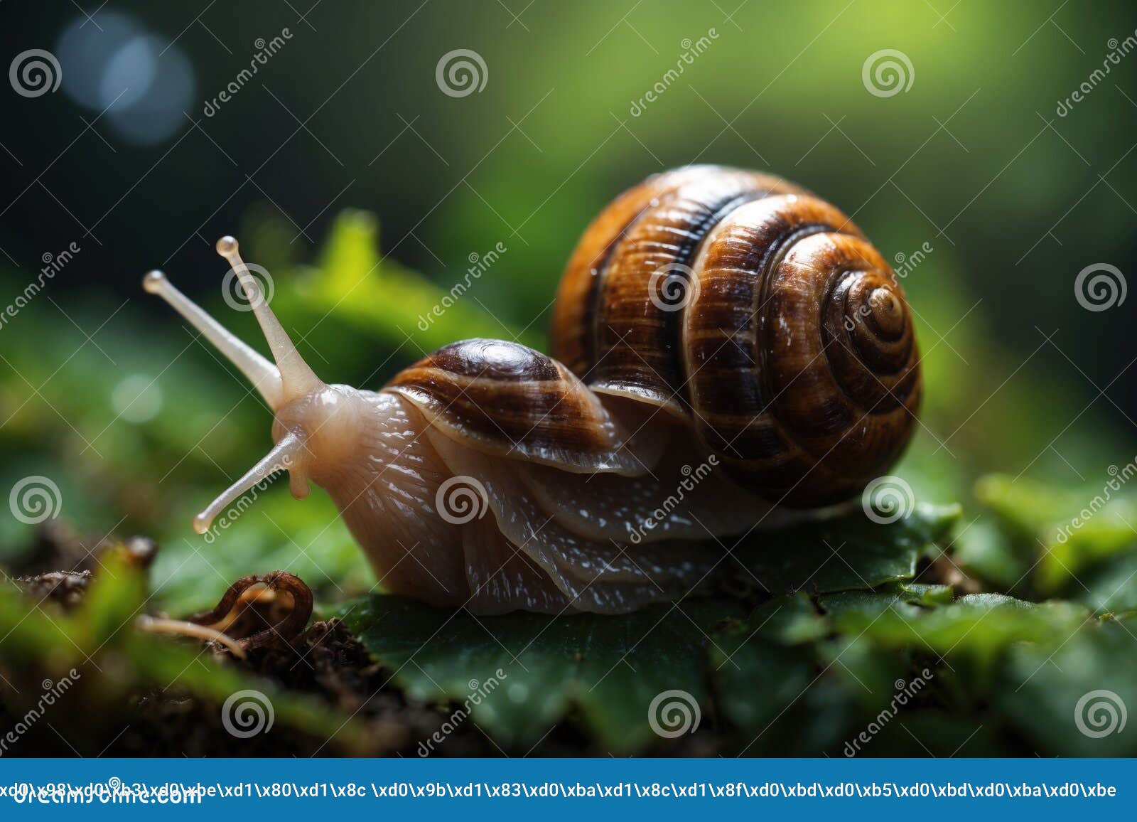 An Extremely Sharp and Detailed Portrait of Snail. Ai Generative Stock ...