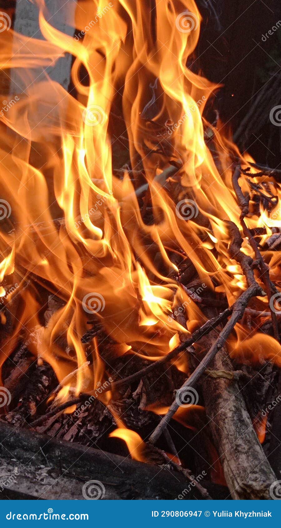 Extremely Strong Bonfire, Fire Stock Image - Image of fire, bonfirefire ...