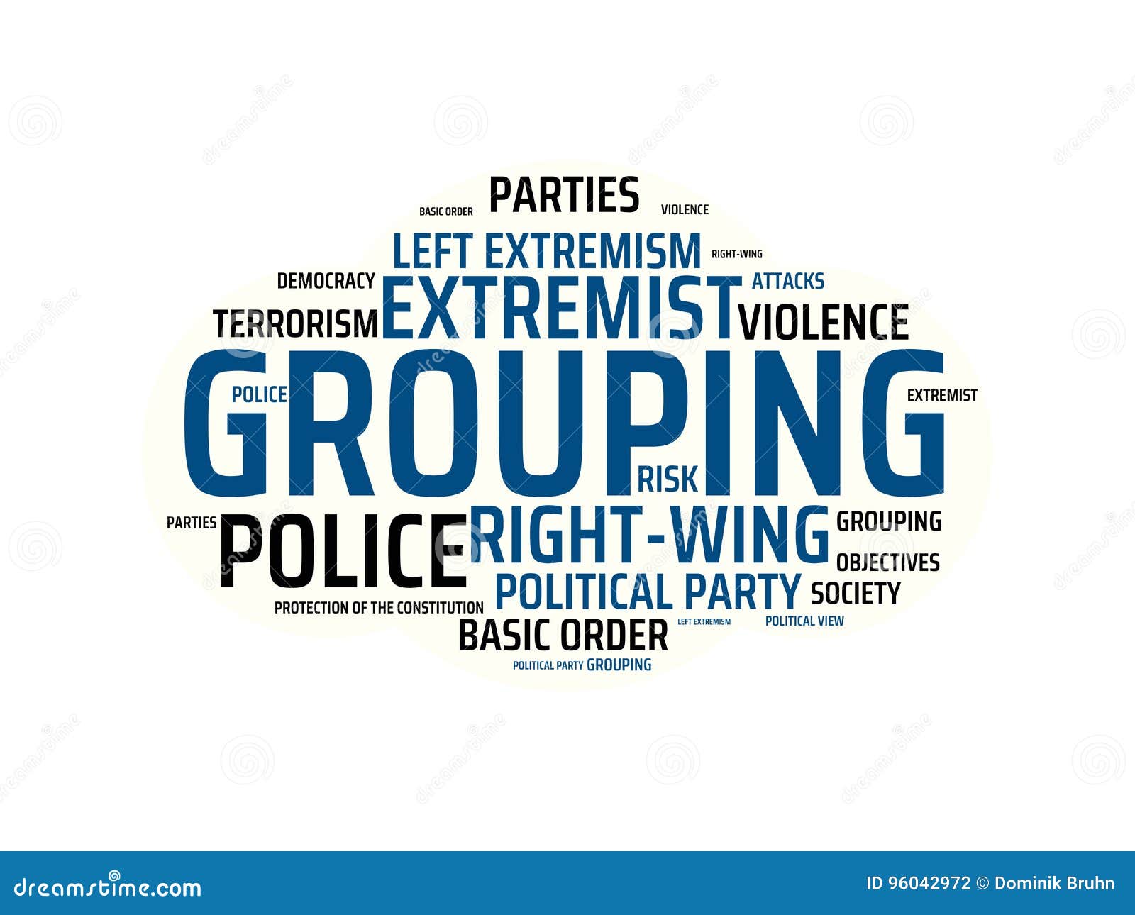EXTREMISM - Image with Words Associated with the Topic EXTREMISM, Word ...