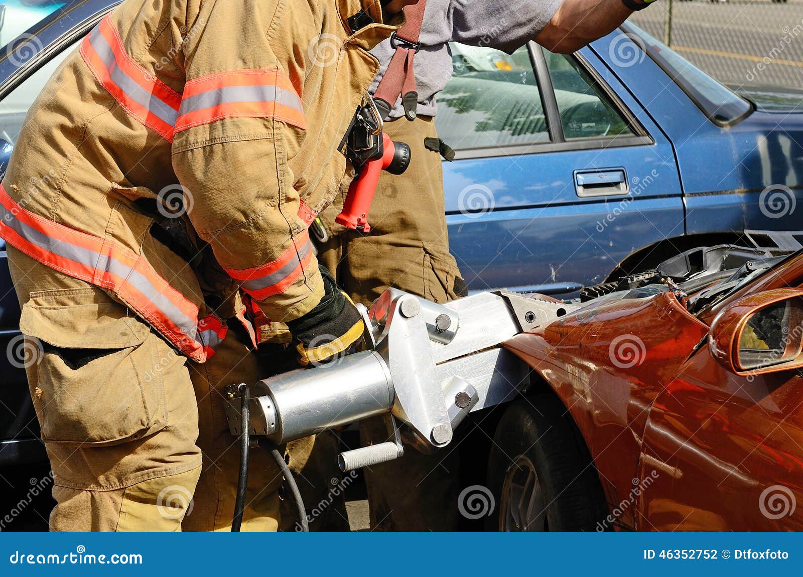 Extrication stock photo. Image of vehicle, jaws, hydraulic - 46352752