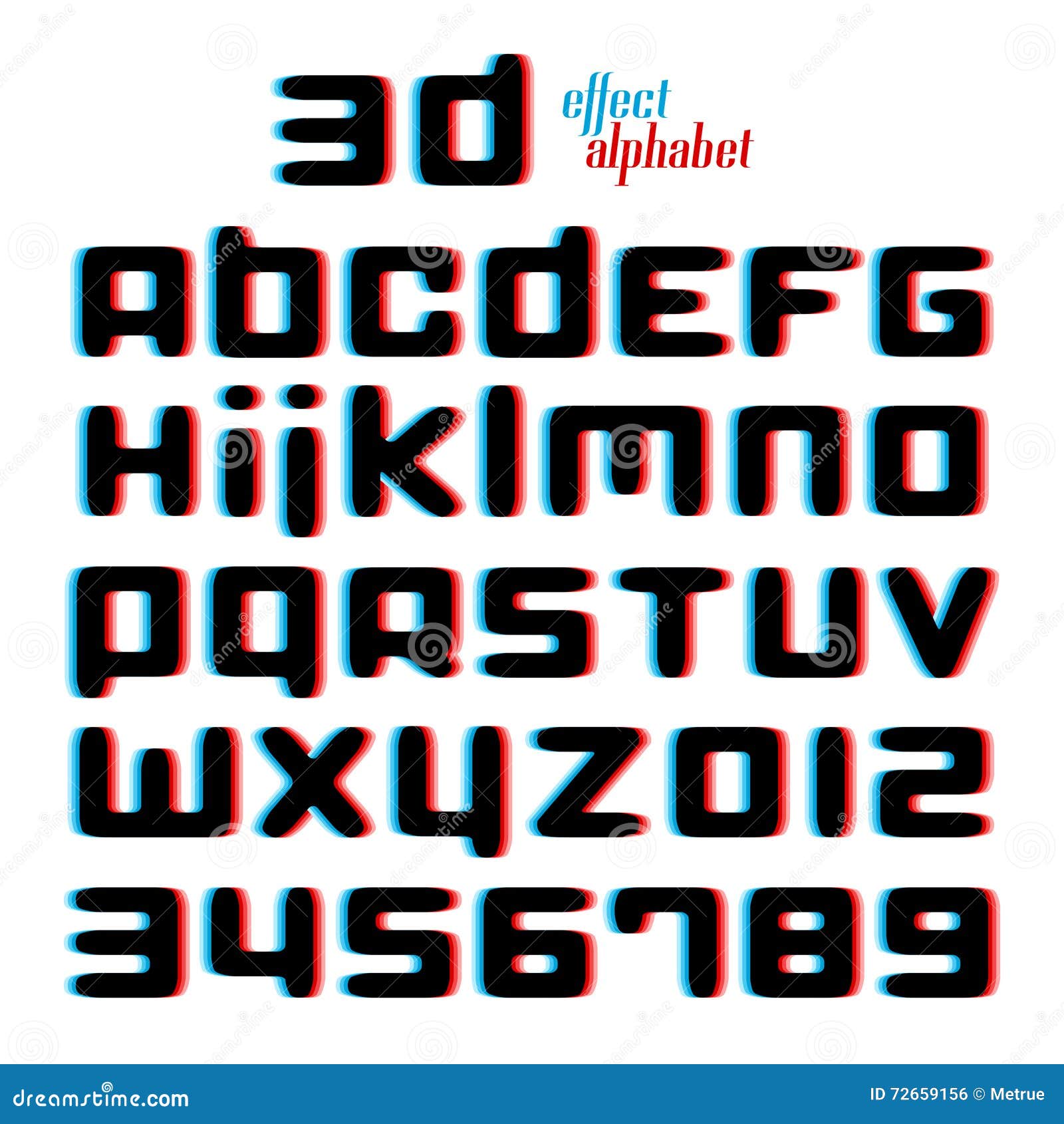 Stereo Alphabet Digit Stock Illustrations – 25 Stereo Alphabet Digit ...
