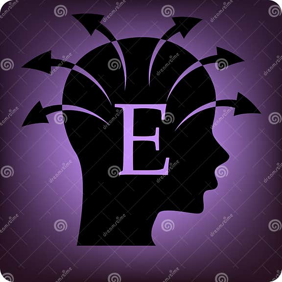 Extrovert stock vector. Illustration of direction, mind - 6850517