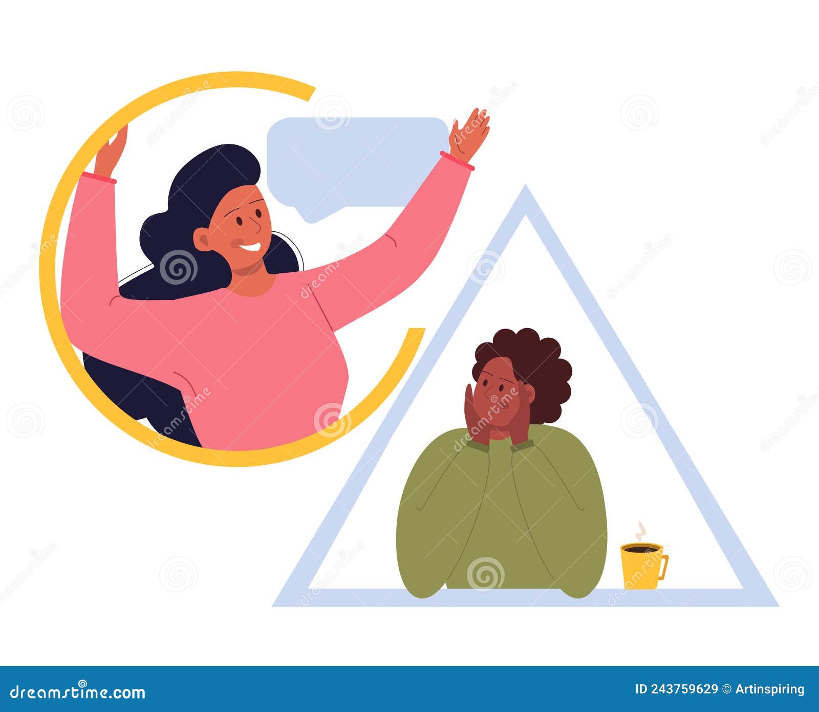 Extrovert Individuality. Extraversion Character Enjoying Communication ...