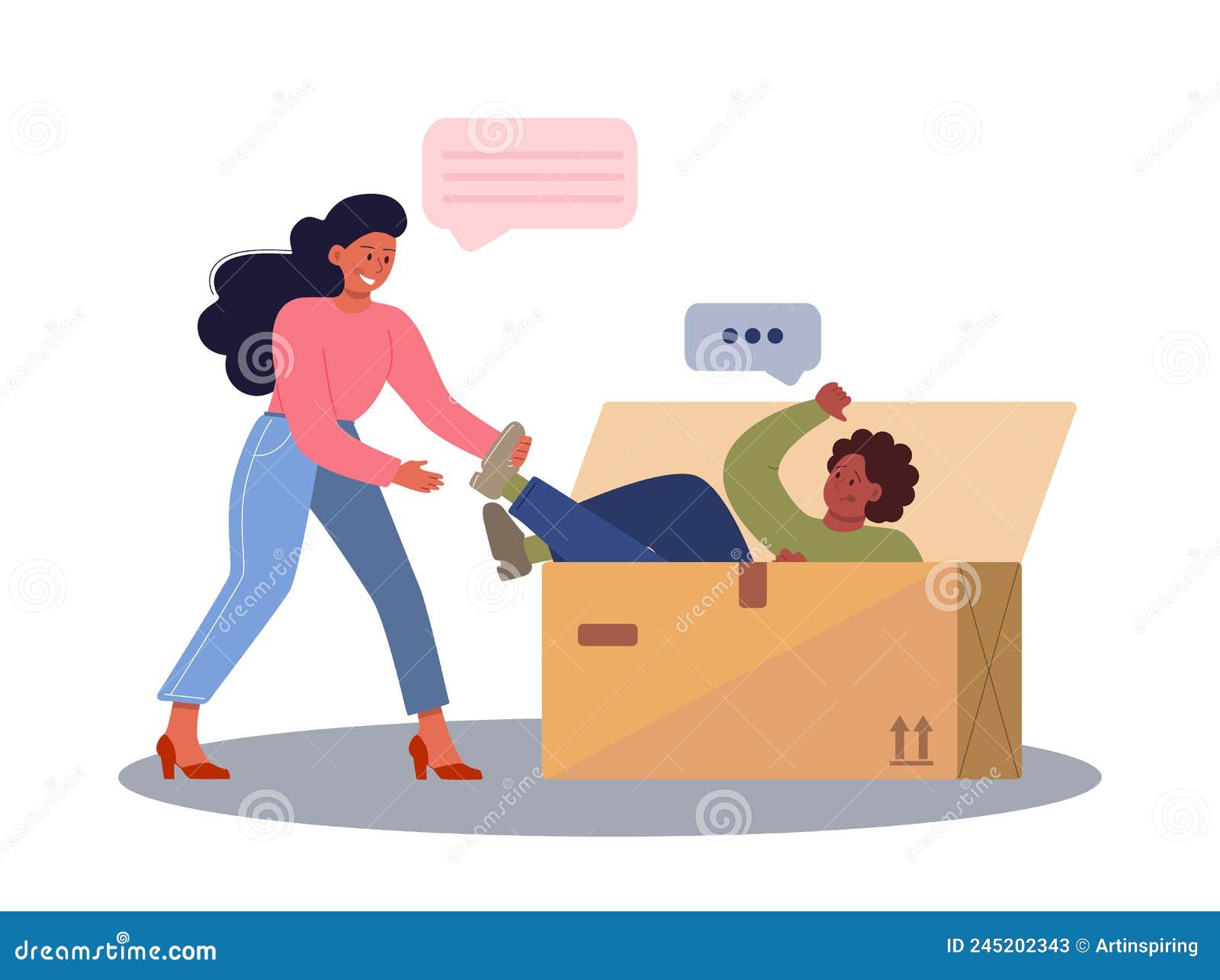 Extrovert Individuality. Extraversion Character Enjoying Communication ...