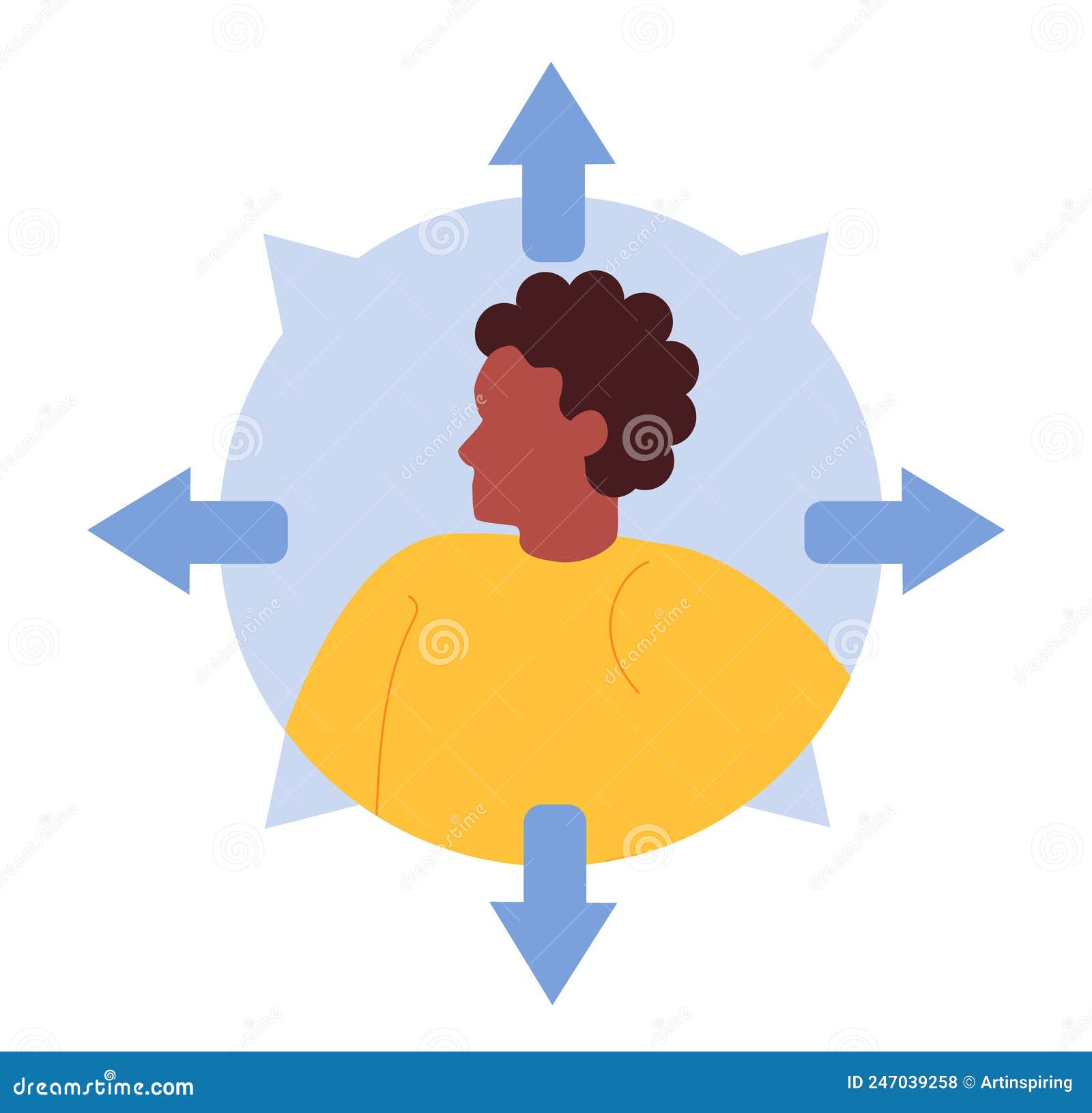 Extrovert. Extraversion And Introversion Concept - A Young Happy Woman ...