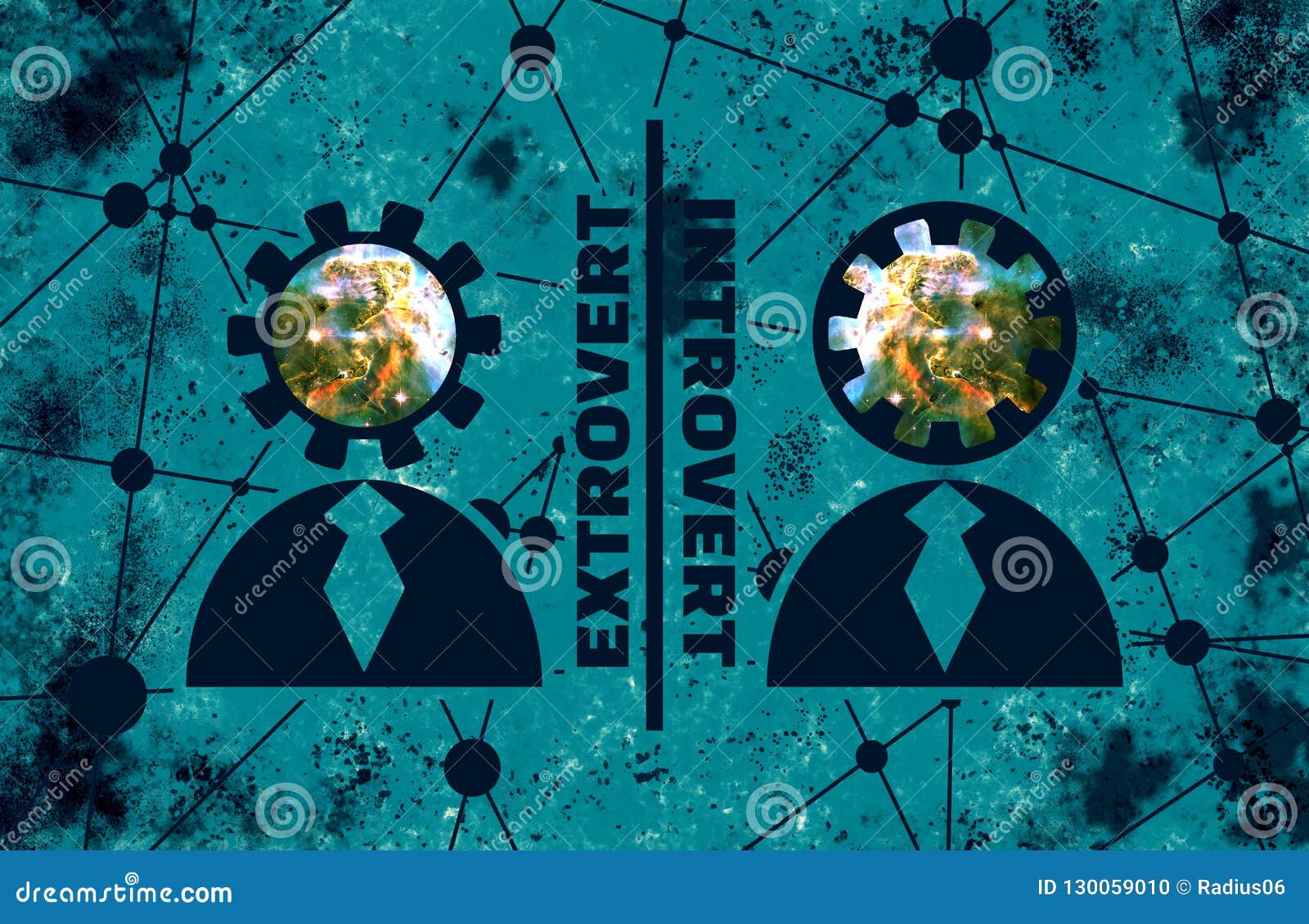 Extrovert Vs Introvert Metaphor Stock Illustration - Illustration of ... Extrovert Vs Introvert Metaphor Stock Illustration - Illustration of ...