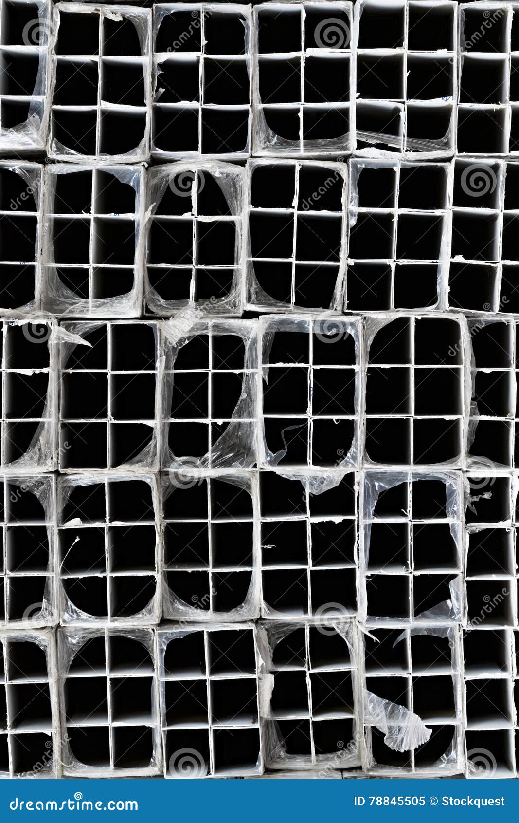 Extruded Aluminum Tubes stock image. Image of modular - 78845505