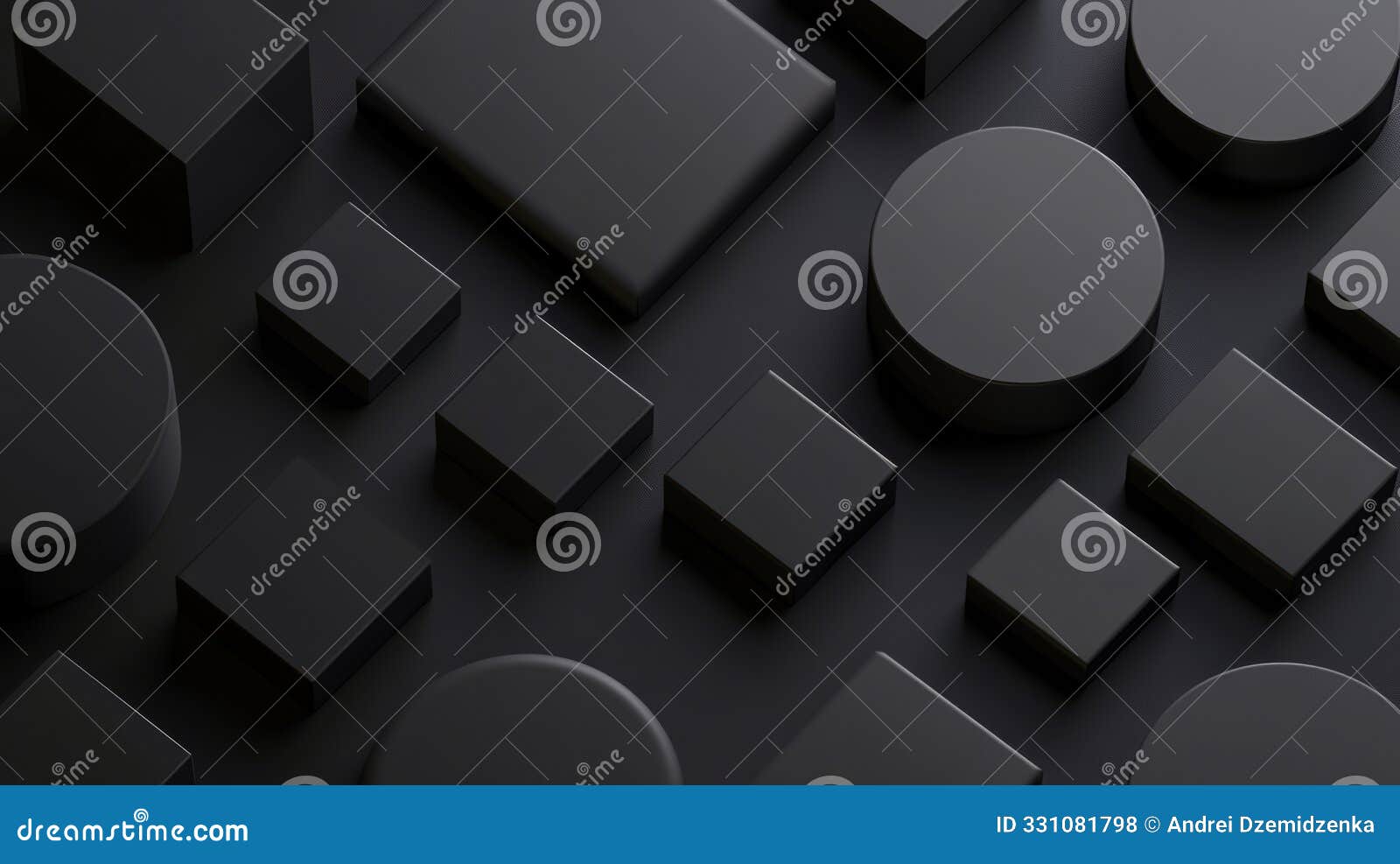 An Extruded Futuristic Form on a Black Background with a Geometric 3D ...