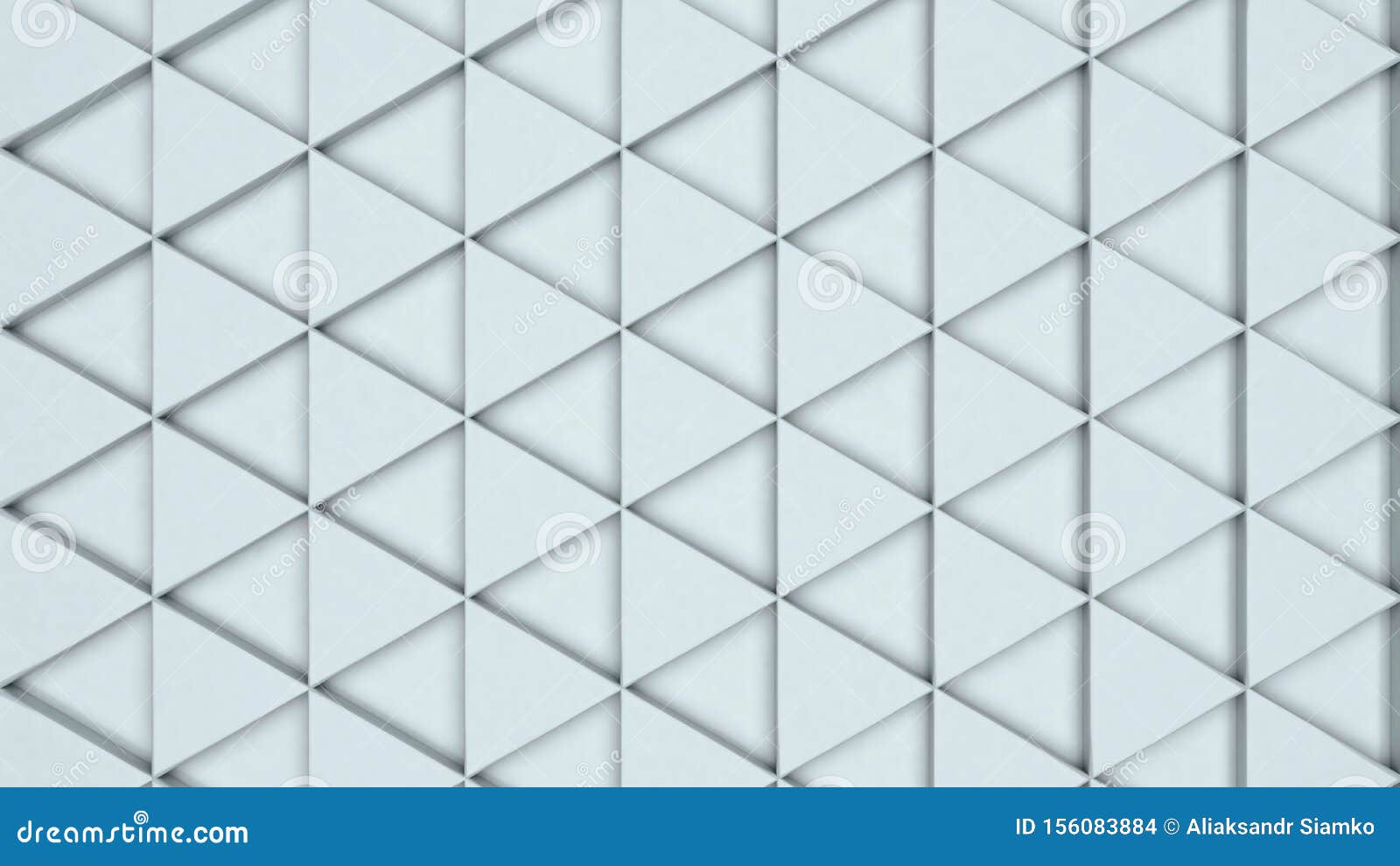Extruded Triangle Abstract Background. 3d Render Illustration Stock ...