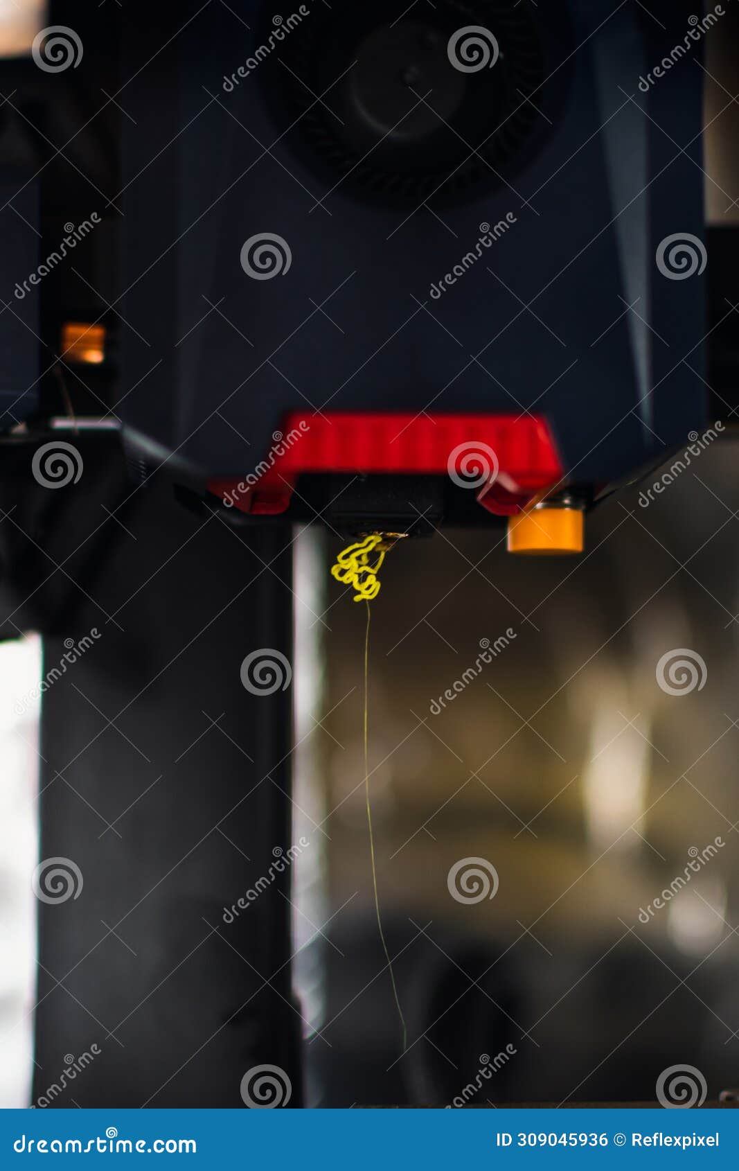 Extruder or 3d Print Head with Pla Filament, Nozzle Stock Photo - Image ...