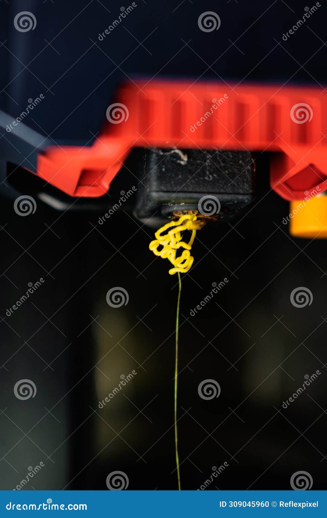 Extruder or 3d Print Head with Pla Filament, Nozzle Stock Photo - Image ...