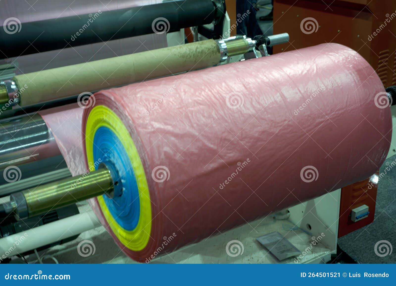 Extruder of Polyethylene for Process Production of Plastic Bags Stock ...