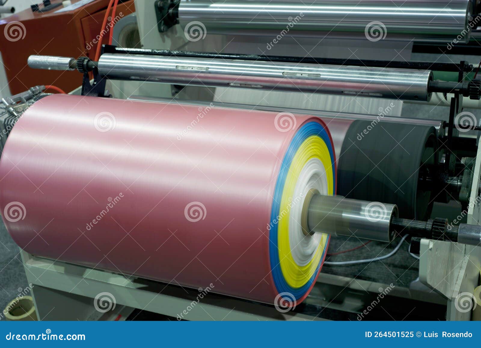 Extruder of Polyethylene for Process Production of Plastic Bags Stock ...