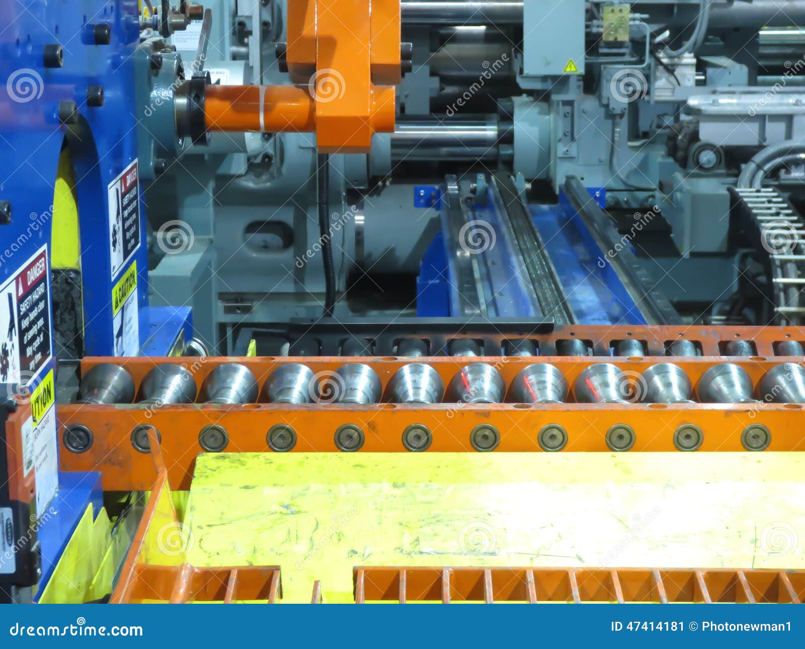 Extrusion Aluminium Machine Stock Image - Image of industrial, metal ...