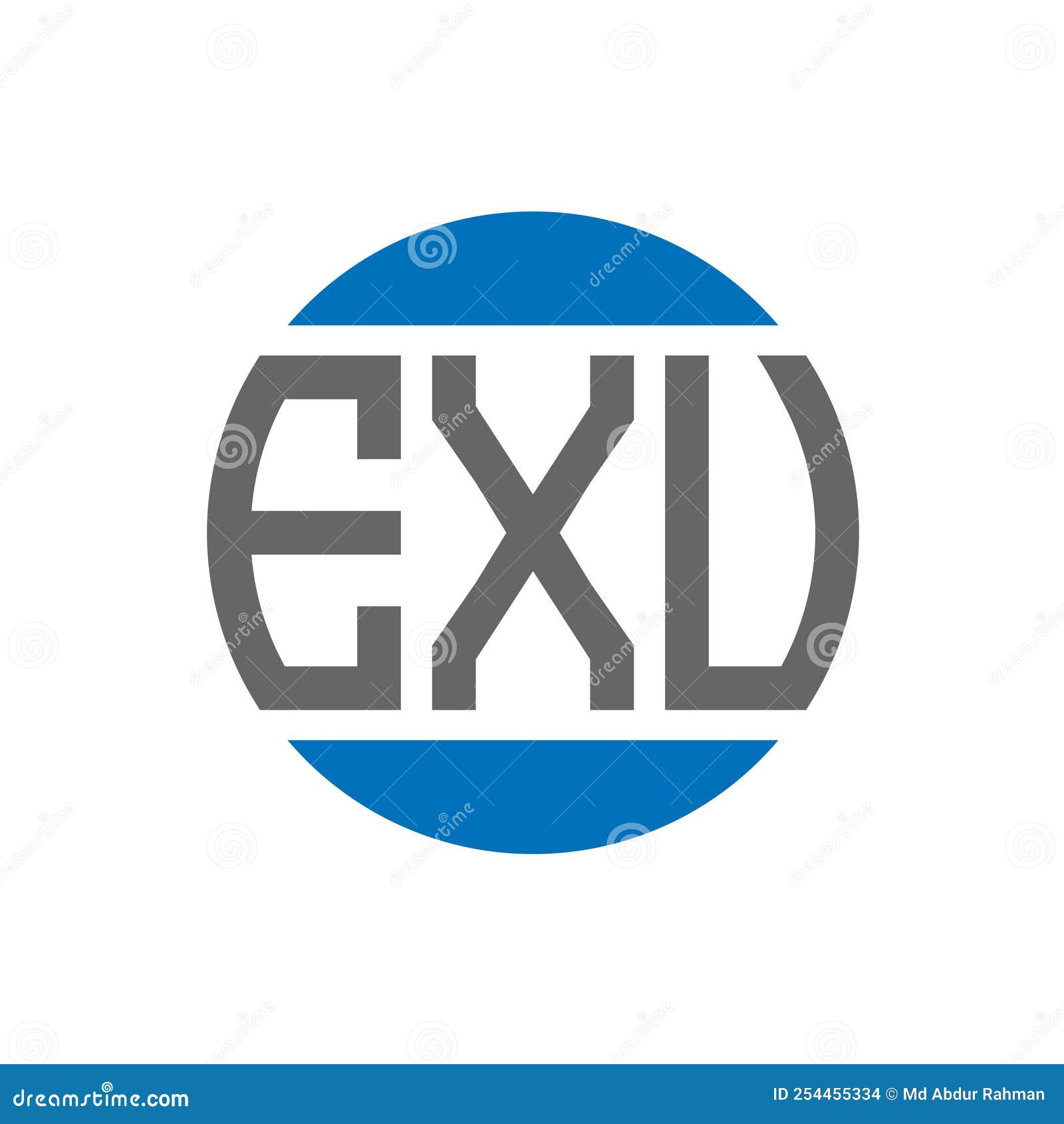 EXU Letter Logo Design on White Background. EXU Creative Initials ...
