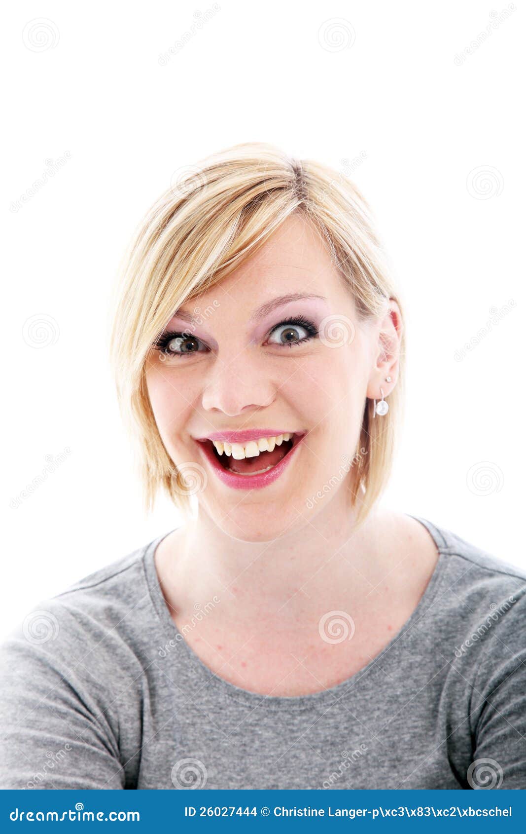 Exuberant young woman stock photo. Image of happy, spirited - 26027444