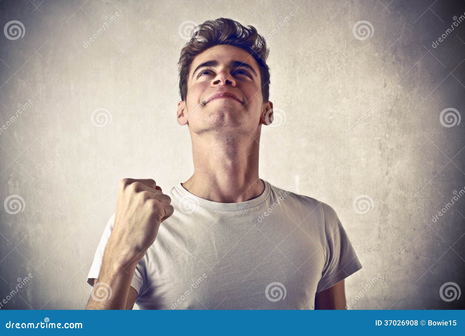 Exulting young man stock photo. Image of positive, business - 37026908