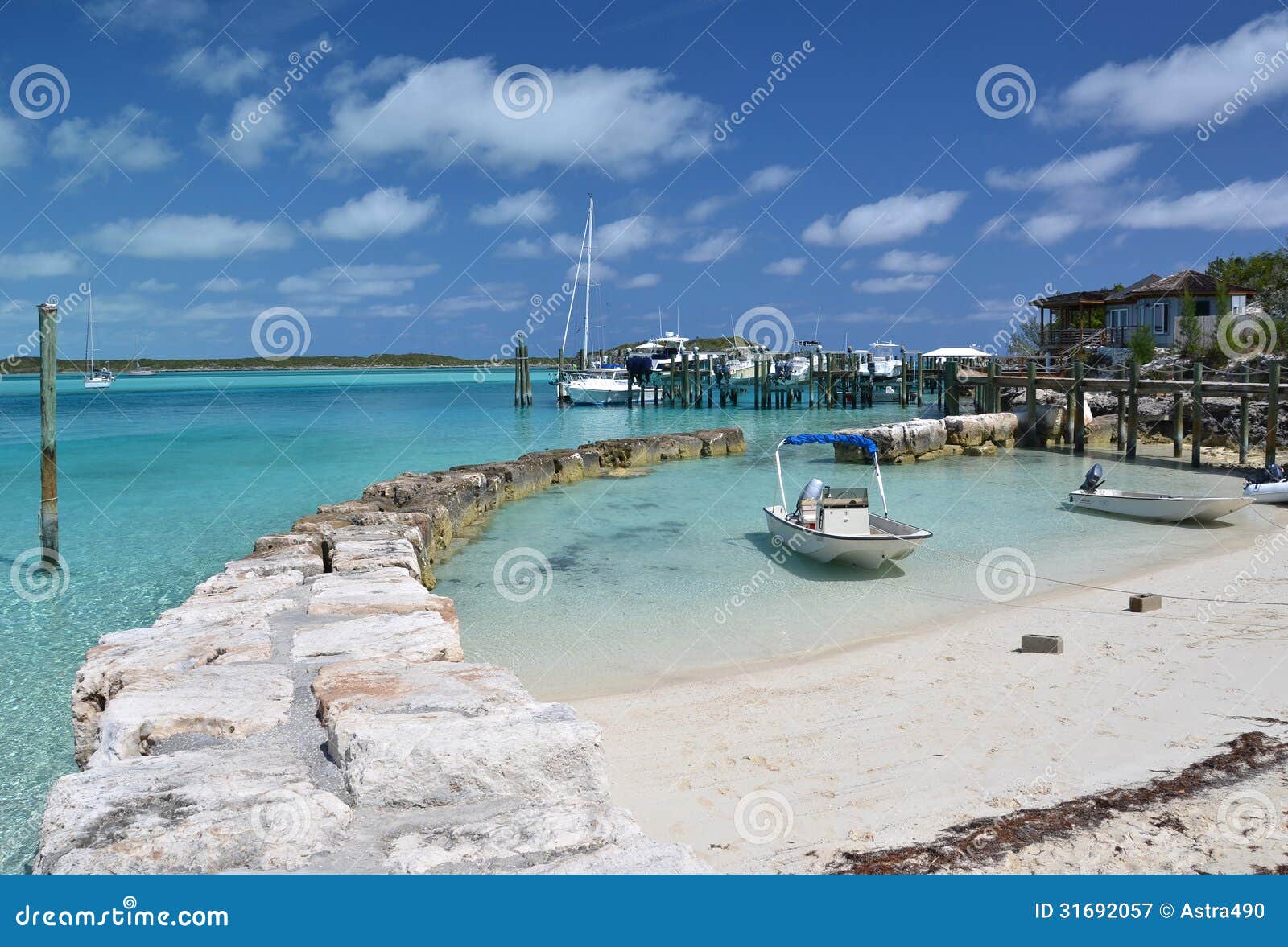 Exuma Kays, Bahamas imagen de archivo. Imagen de laguna - 31692057