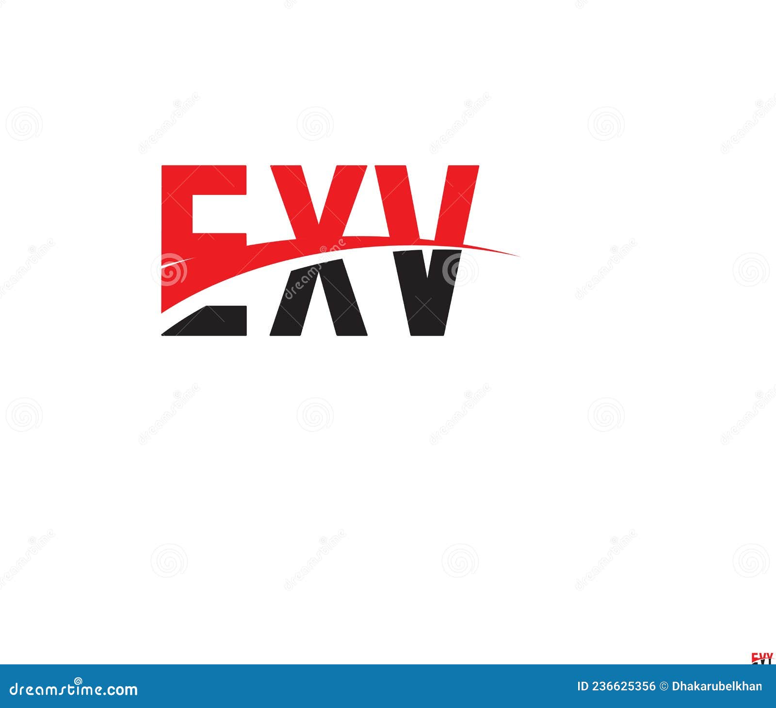 EXV Letter Initial Logo Design Vector Illustration Stock Vector ...