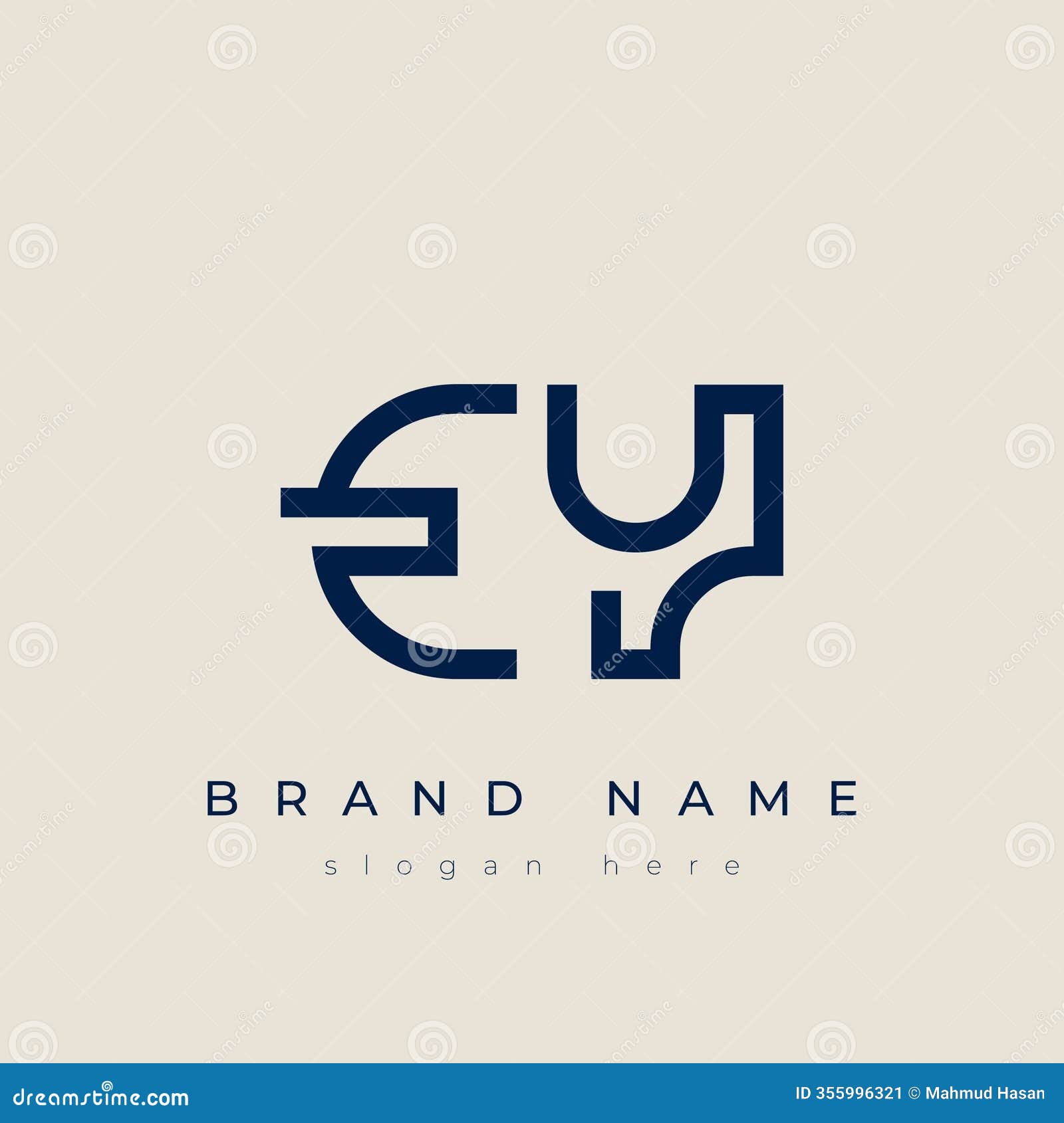 EY Alphabet Letter Icon Logo Stock Vector - Illustration of symbol ...