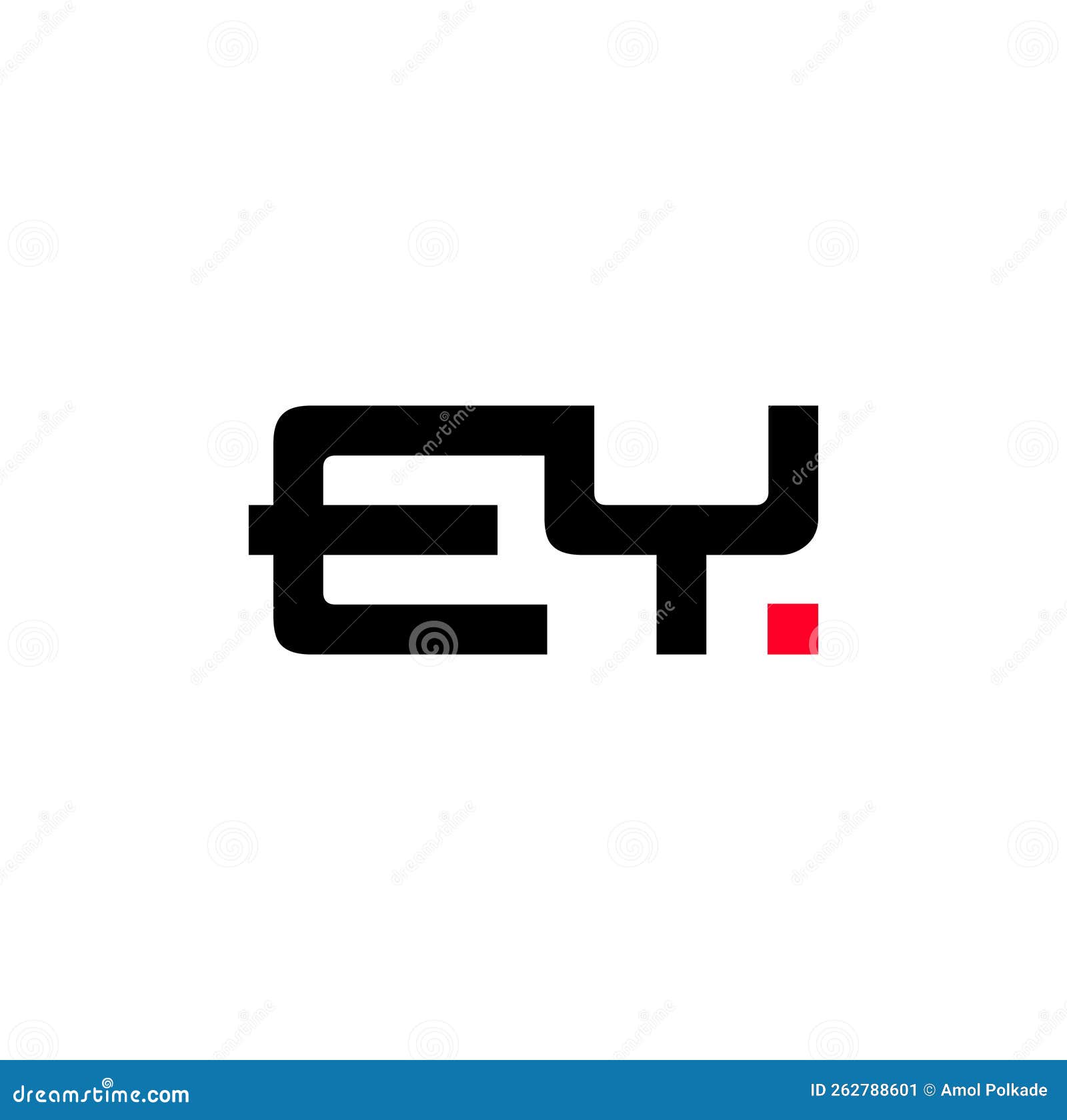EY Brand Name Initial Letter Icon. EY Monogram Stock Vector ...