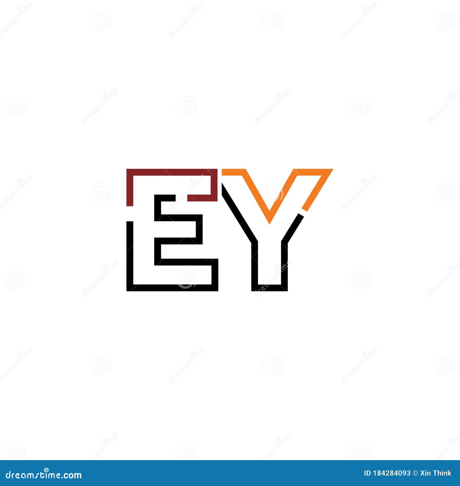 EY Letter Logo Icon Design Template Elements Stock Vector ...