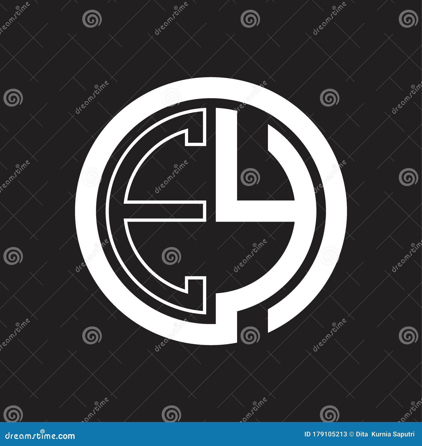 EY Logo with Circle Rounded Negative Space Design Template Stock Vector ...