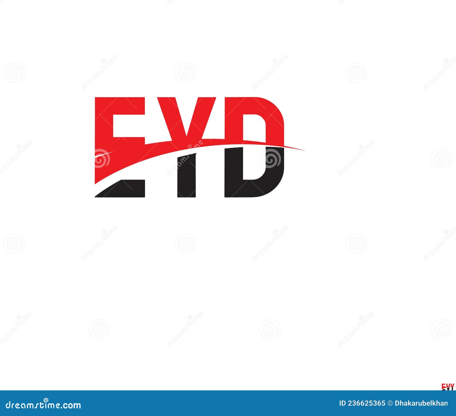 EYD Letter Initial Logo Design Vector Illustration Stock Vector ...