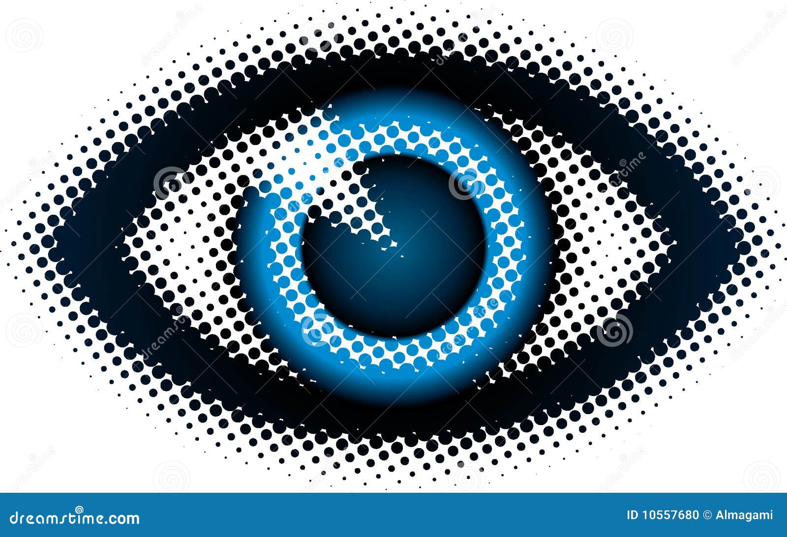 Eye stock illustration. Illustration of dotted, modern - 10557680