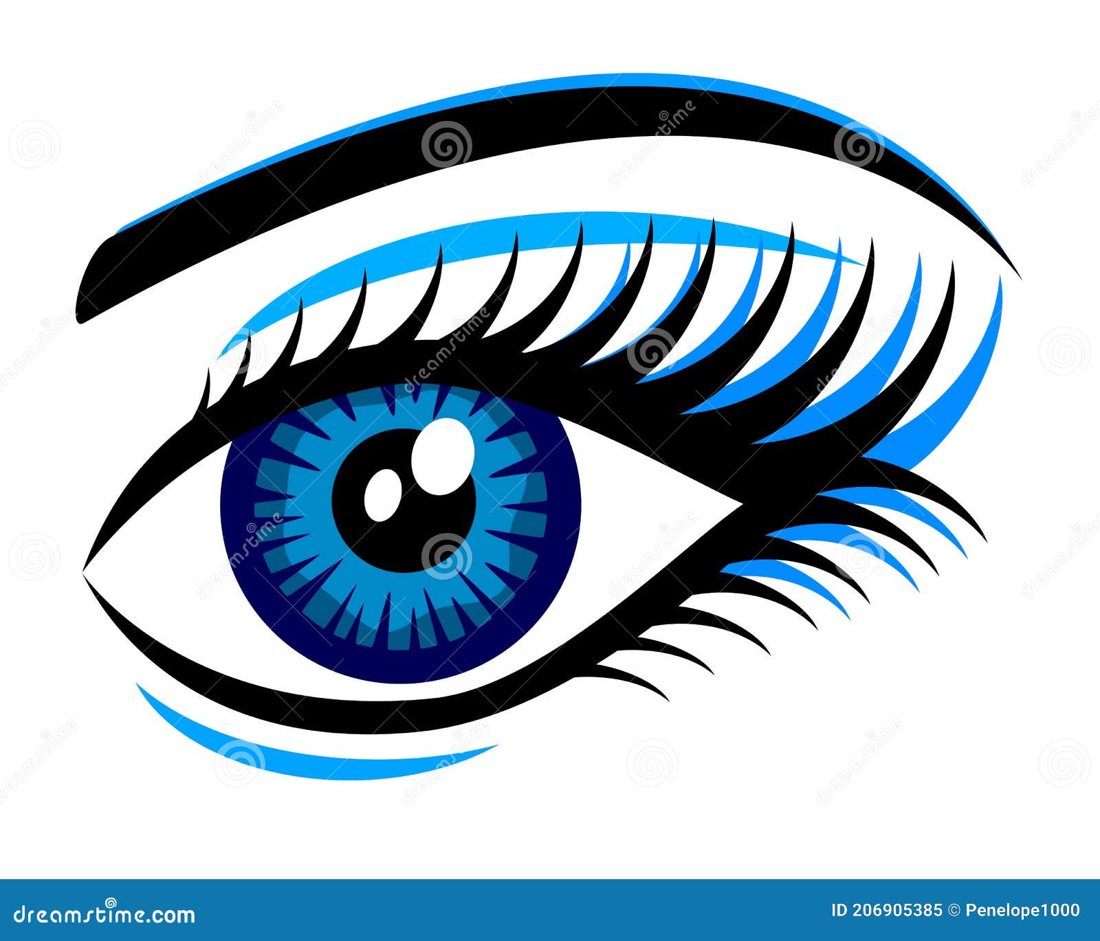 Eye Graphic in Vector Quality. Stock Vector - Illustration of perfect ...