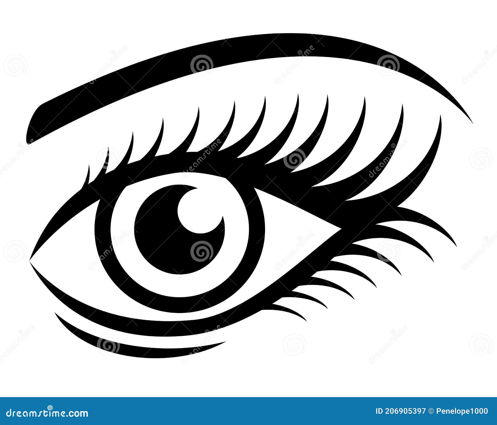 Eye Graphic in Vector Quality. Stock Vector - Illustration of extension ...