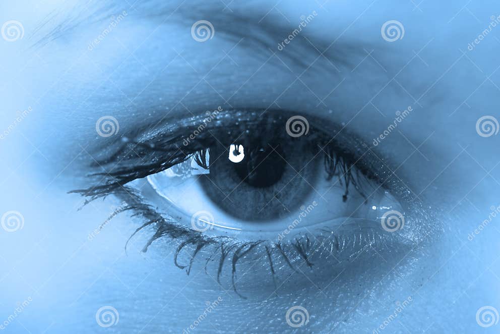 Eye stock photo. Image of inspect, male, iris, close, hole - 4328616