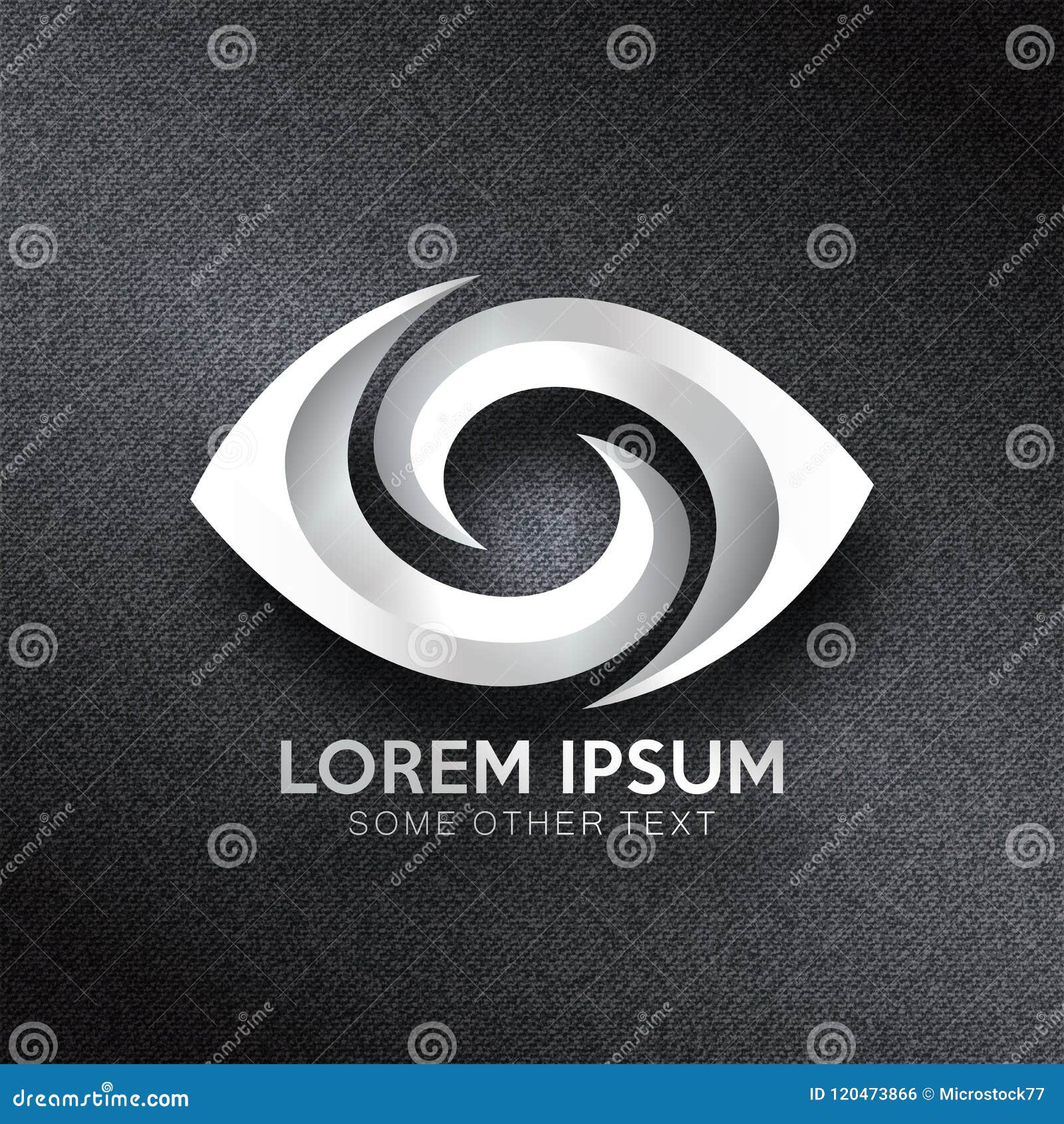 Eye Abstract Logo Design Vector Stock Vector - Illustration of digital ...