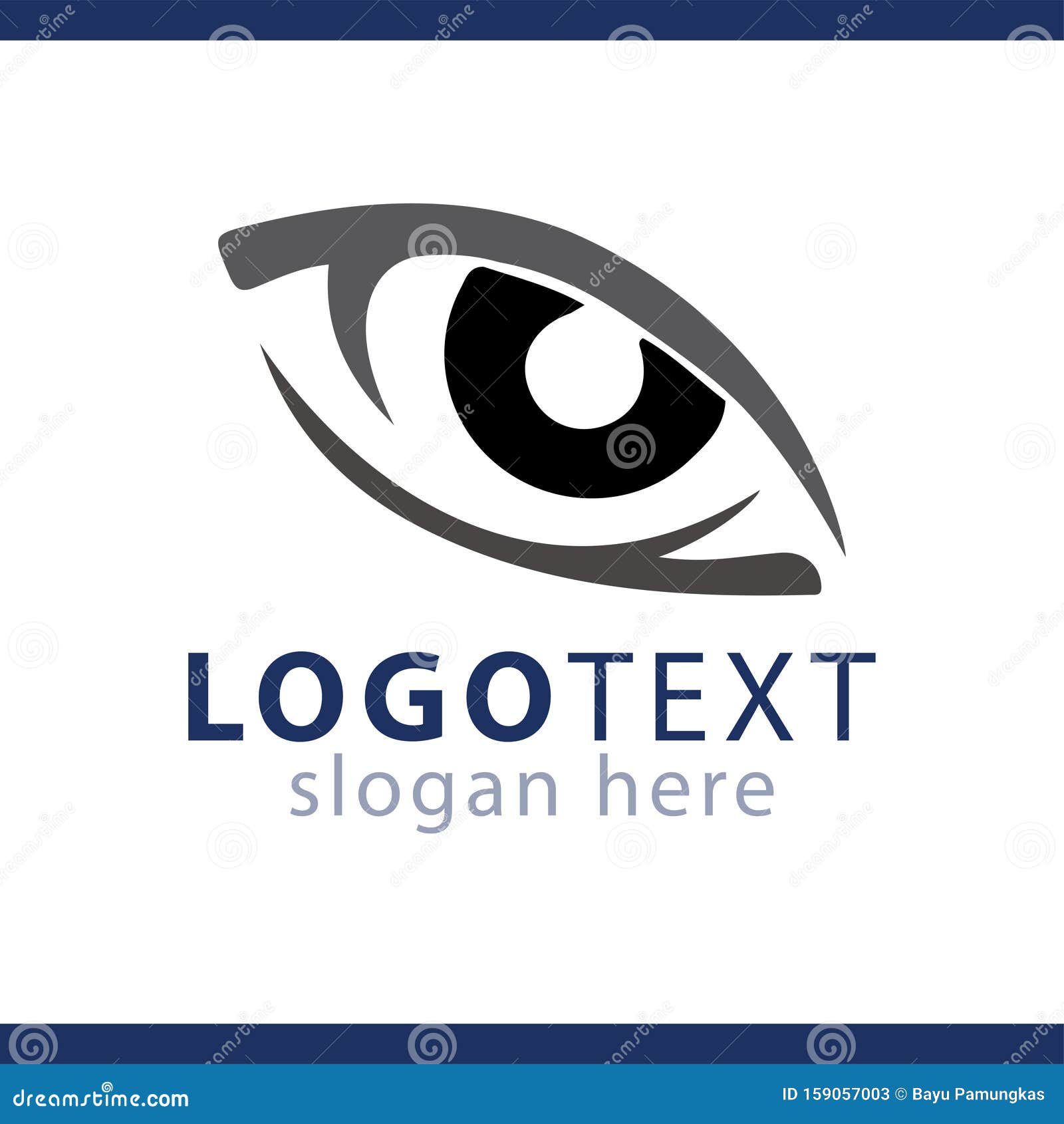 Eye Abstract Logo Vector stock vector. Illustration of brand - 159057003
