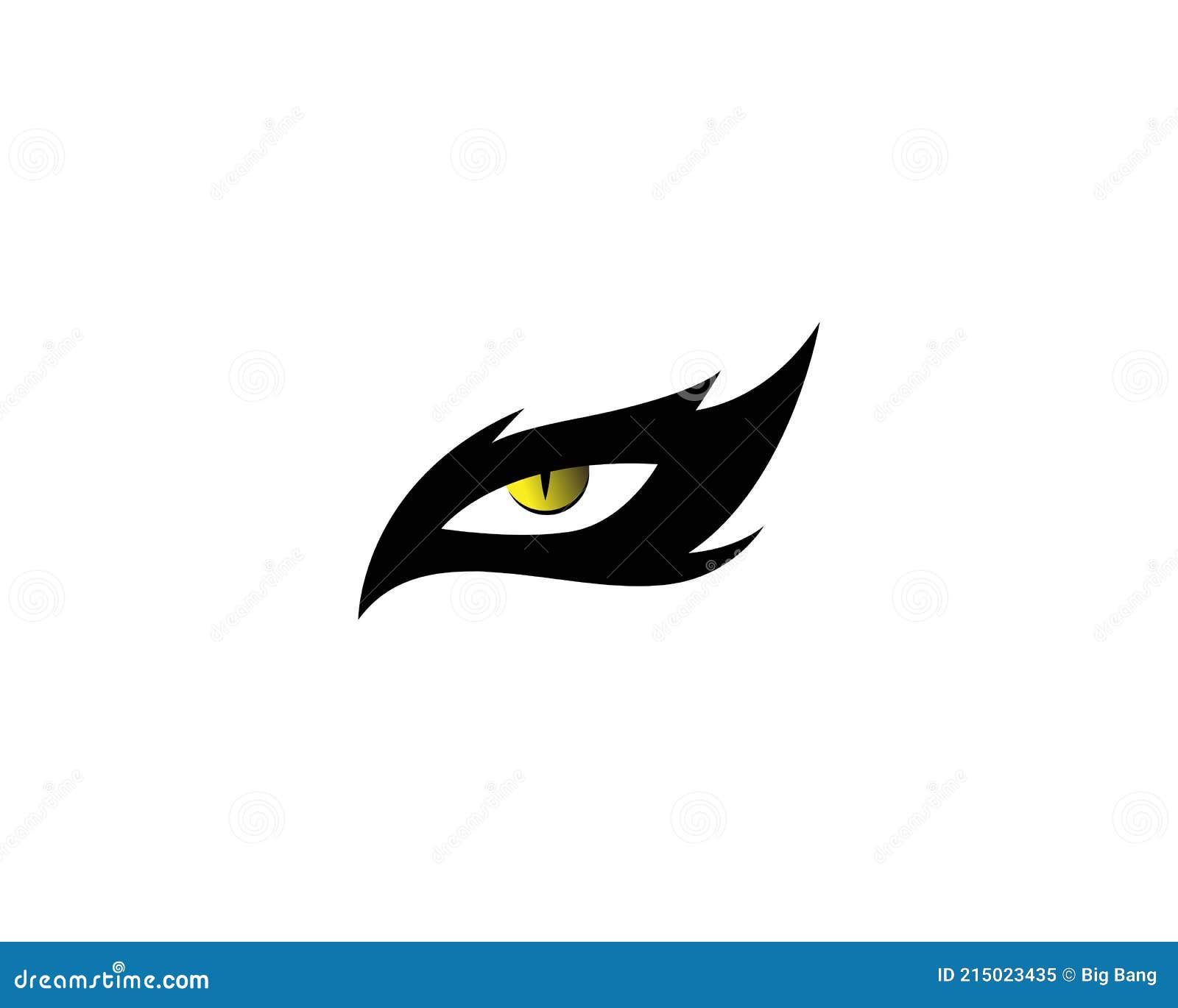 Eye Animal Hunter Predator Logo Stock Illustration - Illustration of ...
