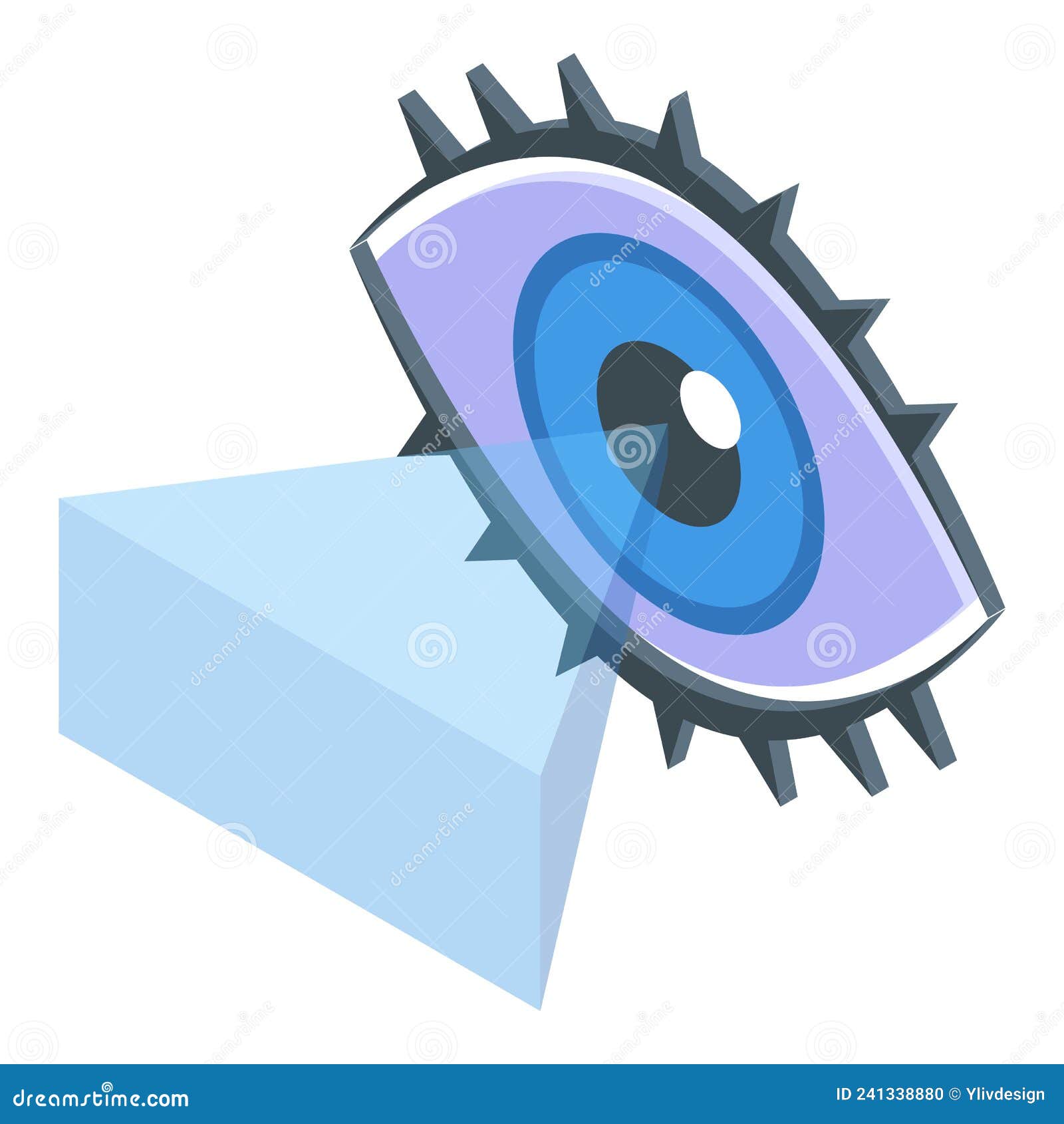 Eye Articulation Icon Isometric Vector. Lip Kid Stock Vector ...